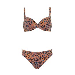 Olympia Bikini Damen Gr&ouml;&szlig;e L blau / marine / braun / rosa