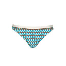 Sunflair Bikinihose Damen Gr&ouml;&szlig;e S hellblau / braun / wei&szlig;
