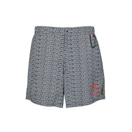 Wavebreaker Badeshorts Herren Gr&ouml;&szlig;e L grau / rot / wei&szlig;