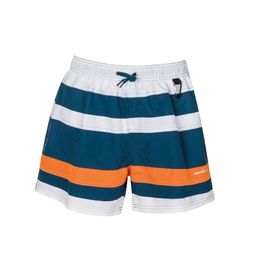 Wavebreaker Badeshorts Herren Gr&ouml;&szlig;e 4XL dunkelblau / orange / wei&szlig;