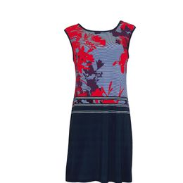 Sunflair Kleid Damen Gr&ouml;&szlig;e 42 blau / dunkelblau / rot Winterkleid