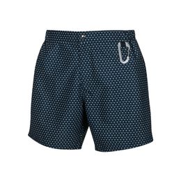 Wavebreaker Badeshorts Herren Gr&ouml;&szlig;e M dunkelgr&uuml;n / wei&szlig;