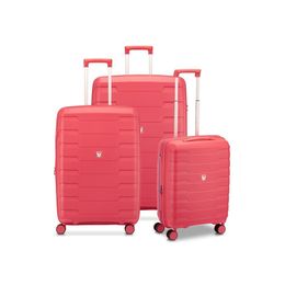 Roncato Skyline 2.0 4 Rollen Kofferset 3-teilig mit Dehnfalte in koralle | Gr.: onesize