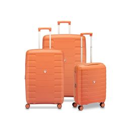 Roncato Skyline 2.0 4 Rollen Kofferset 3-teilig mit Dehnfalte in mango | Gr.: onesize