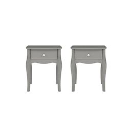 ebuy24 Nachttisch Baroque Grau 45 x 35 cm | Gr.: onesize