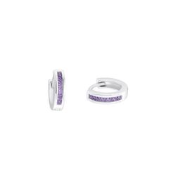 Prinzessin Lillifee Creolen Silber 925, rhodiniert in Lila | Gr.: onesize