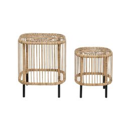 Beliani 2er-Set Couchtisch CESENATICO in /Schwarz | Gr.: onesize
