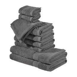 REDBEST Frottier Frottier-Set 10-tlg. Chicago in anthrazit | Gr.: onesize