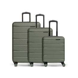 Franky Munich 4.0 4 Rollen Kofferset 3-teilig mit Dehnfalte in olive dull | Gr.: onesize