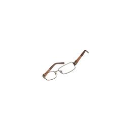 Fossil Brillengestell aus Metall/Leder in Braun/Orange | Gr.: onesize