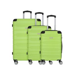 Nowi Rhodos 4 Rollen Kofferset 3-teilig in sz-lime | Gr.: onesize
