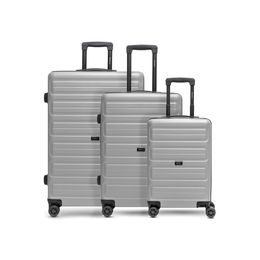 Redolz Essentials 08 3-SET 4 Rollen Kofferset 3-teilig in silver-colored 2 | Gr.: onesize