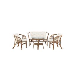 ebuy24 Loungeset Wera Walnuss-Dekor 55 x 55 cm | Gr.: onesize