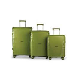 WORLDPACK Havanna 4 Rollen Kofferset 3-teilig in khaki | Gr.: onesize