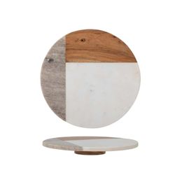 Bloomingville Servierplatte OLLY Marmor Holz 30 cm | Gr.: onesize
