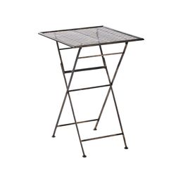 Beliani Klappbarer Tisch BORMIO in Schwarz/Gold - (W) 60 x (H) 90 x (L) 60 cm | Gr.: onesize