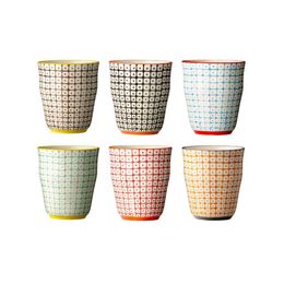 Bloomingville Becher CARLA 6 Farben sortiert im Set | Gr.: onesize
