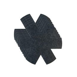 Intirilife 6x Pfannenschutz Pfannenschoner Filz in Dunkel Grau | Gr.: onesize