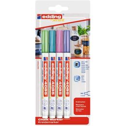Kreidemarker Edding 4085 4er-Blister sortiert metallic | Gr.: onesize