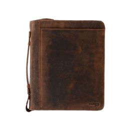 GreenLand Nature Montenegro Collegemappe Leder 34 cm in braun | Gr.: onesize
