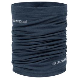 super.natural Merino Multifunktionstuch WANDERLUST NECKWARMER in Blau | Gr.: onesize