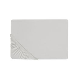 Beliani Bettlaken JANBU in Grau - (W) 180 x (H) 30 x (L) 200 cm | Gr.: onesize