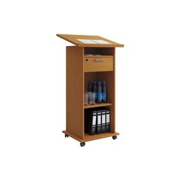 ebuy24 Schreibtisch Meeta Braun 60 x 50 cm | Gr.: onesize