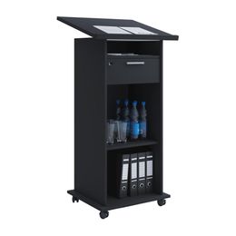 ebuy24 Schreibtisch Meeta Schwarz 60 x 50 cm | Gr.: onesize