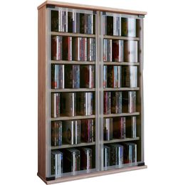 ebuy24 CD Regal Galerie Eiche Dekor 60 x 18 cm | Gr.: onesize