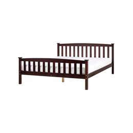 Beliani Doppelbett GIVERNY in Braun - (W) 169 x (H) 83 x (L) 208 cm | Gr.: onesize
