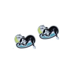 schmuck23 Ohrringe 925 Silber Affe in Schwarz | Gr.: onesize