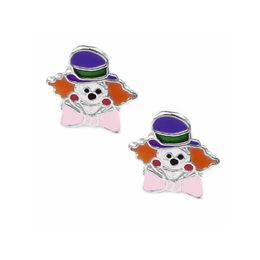 schmuck23 Ohrringe 925 Silber Clown in Bunt | Gr.: onesize