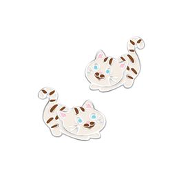 schmuck23 Silber Ohrringe 925 Katze 0,7 cm x 0,8 cm | Gr.: onesize