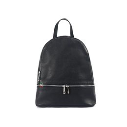 Florence Cityrucksack Leder schwarz ca. 32cm | Gr.: onesize
