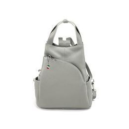 Florence Cityrucksack Leder hellgrau ca. 27cm | Gr.: onesize