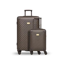 Lazarotti Palermo 4 Rollen Kofferset 2-teilig in dark brown | Gr.: onesize