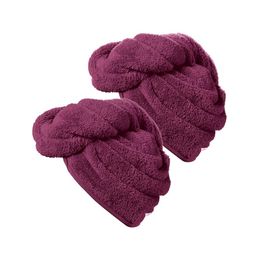 Erwin Müller Erwin Müller Frottier Turban 2er-Pack in beere | Gr.: onesize