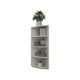 Coemo Eckregal Corner 120 aus Holz in Weiß | Gr.: onesize