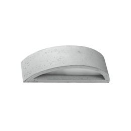 Nice Lamps Wandleuchte ORION aus Beton Grau (L)40cm (B)14,5cm (H)10cm | Gr.: onesize