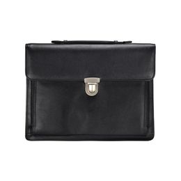 Dermata Aktentaschen Aktenmappe Leder 36 cm in black | Gr.: onesize