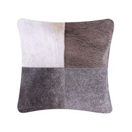 Beliani Dekokissen NELLAD in Grau - (W) 45 x (H) 10 x (L) 45 cm | Gr.: onesize