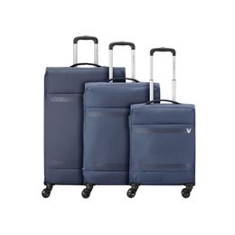 Roncato Jazz 4.0 4 Rollen Kofferset 3-teilig mit Dehnfalte in nachtblau | Gr.: onesize