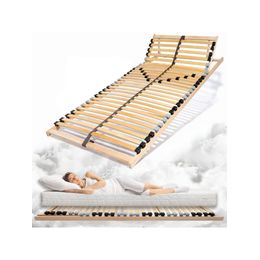 Coemo 7-Zonen Lattenrost Kopfteil verstellbar 90x200 cm in Natur | Gr.: onesize