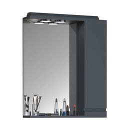 ebuy24 Spiegelschrank SiloraL Anthrazit 60 x 14 cm | Gr.: onesize