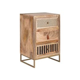 FineBuy Nachttisch "FB71557" in Braun / | Gr.: onesize