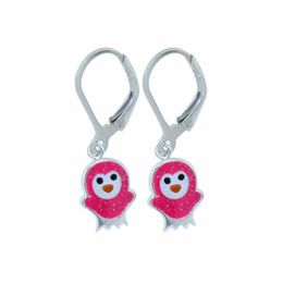 schmuck23 Ohrringe 925 Silber Eule in Pink | Gr.: onesize