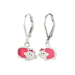 schmuck23 Ohrringe 925 Silber Schaf in Rosa | Gr.: onesize