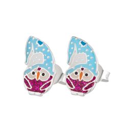 schmuck23 Ohrringe 925 Silber Eule in Pink | Gr.: onesize