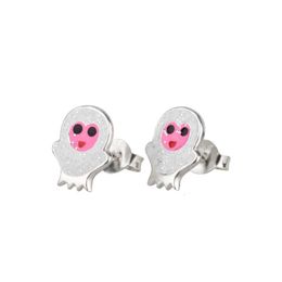 schmuck23 Ohrringe 925 Silber Eule in Weiss | Gr.: onesize