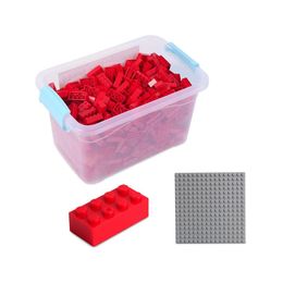 Katara 520 Bausteine mit Bauplatte in Rot | Gr.: onesize